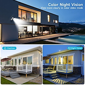 XVIM 2PCS 1080P Security Cameras Wireless Outdoor, 1080P WiFi Indoor Home Security Cameras with PIR Motion Detection, 2.4GHz WiFi, 2-Way Talk, Color Night Vision, Cloud/SD, Waterproof, Alarm Push