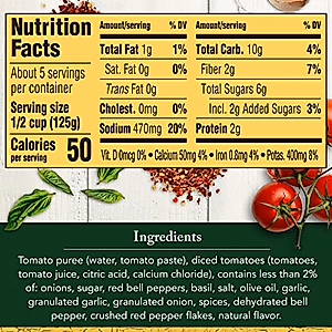 Classico Spicy Tomato & Basil Spaghetti Pasta Sauce (24 oz Jar)