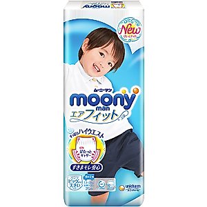 Baby Pull Up Pants Size XXL (29-62 lb) Boys 26 Counts, Safe Materials, Parallel Import Product, Made in Japan, Soft for Tummy