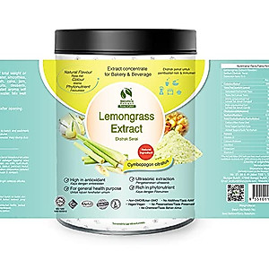 Lemongrass Extract Powder - Bionutricia Extract Natural Asian Gourmet Standardized Fresh Beverage or Bakery Ingredient | High Antioxidant