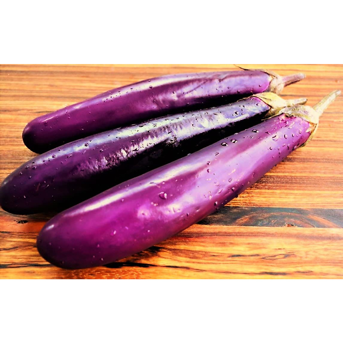 TomorrowSeeds - Chinese Eggplant Seeds - 200+ Count Packet - for 2024 Purple Shine Long Asian Aubergine Ping Tung Japanese Eggplants Brinjal