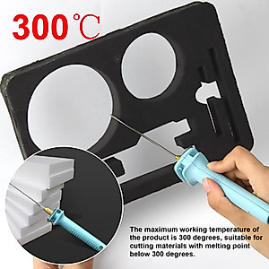 Foam Cutter Electric Hot Wire Foam Cutter Kit Foam Cutting Pen Set 30W 10cm Styrofoam Cutting Pen With Power Adaptor Electric Cutting Machine Pen Tools Kit For Art Making Foam Carving