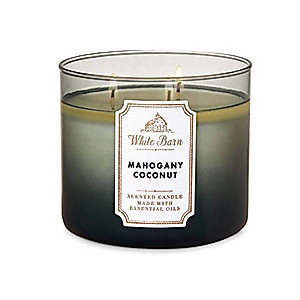 Bath and Body Works Mahogany Coconut 3 Wick Candle 14.5 Ounce