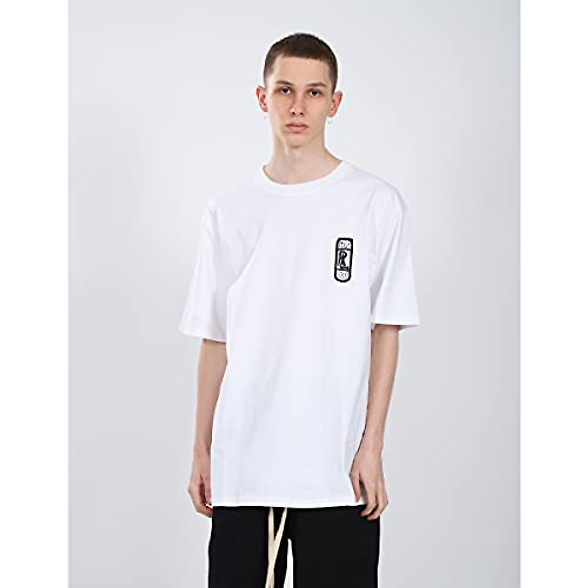 Arnodefrance Men LA Music Festival Tshirt Hip Hop Graffiti Printing Teeshirt Cotton Short Sleeve Shirt