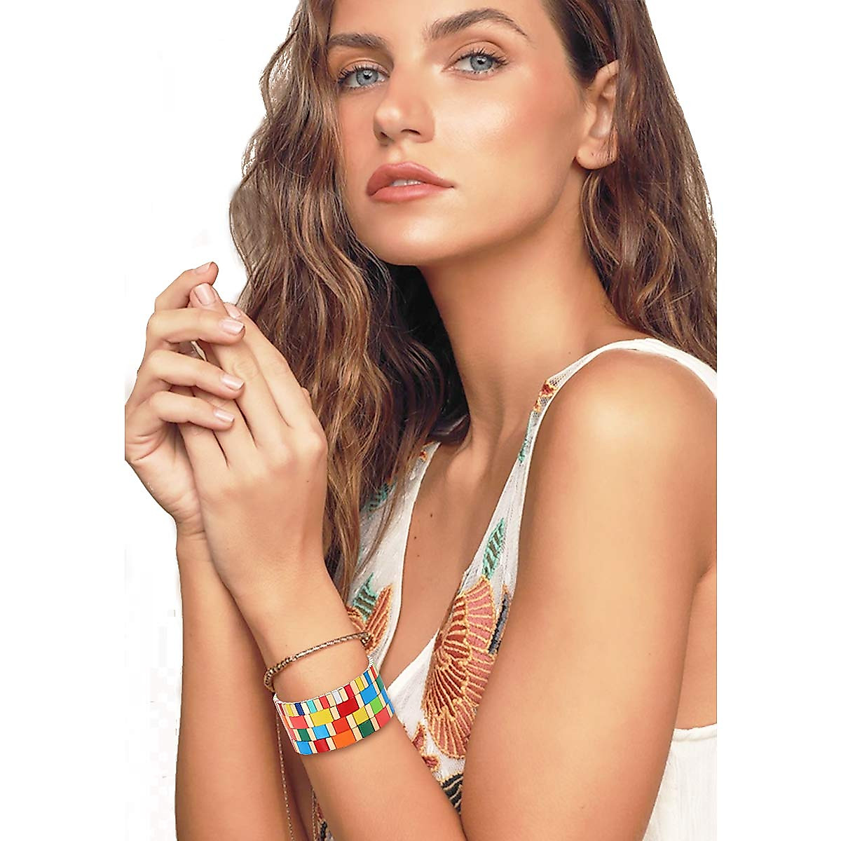 PHALIN Tile Bracelets for Women - 4PCS (Style A)