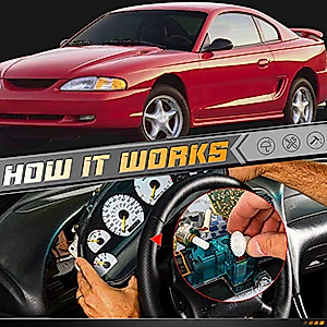 HERCOO Speedometer Odometer Gear Repair Kit New Speedo Gear Cluster Compatible with Ford Mustang 1994 1995 1996 1997 1998, Pack of 2