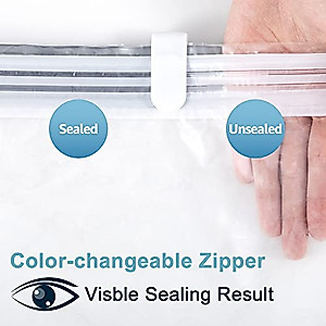 CLEVHOM Vacuum Storage Space Saver Bags Set of 6 (Long Size 342.9 x 177.8 inches), Free Up 80% Space for Closet Organization, No Pumps Needed Vacuum Sealer Bags for Suits, Dresses, Jackets.