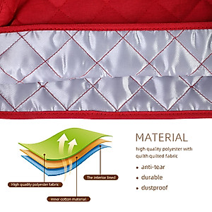 Stand Mixer Cover compatible with Kitchenaid Mixer, Fits All Tilt Head & Bowl Lift Models with 3 Organizer Bag for Accessories. (Red, For Bowl Lift 5-8 Quart)