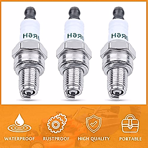 Haishine 3 Pack CMR6H Spark Plugs, NGK (3365) Carded Spark Plug OEM Replacement Parts Fits for Stihl FS90 FS100 FS110 HL90 HL110 HT100 KM90 BR500 Trimmer Weedeater