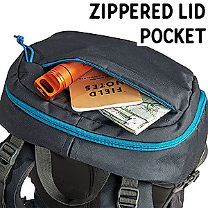 Kelty Asher Day Hiking Pack, 18-85 Liter Capacity, Hiking, Backpacking, Travel Pack, Internal Frame 2023 Model (35L Beluga)