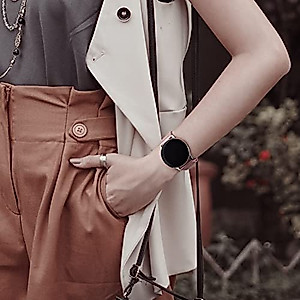 Meliya Bands for Amazfit GTR 4 / GTR 3 Pro / GTR 3 / GTR 2e / GTR 2 / GTR 47mm, 22mm Quick Release Soft Silicone Sport Replacement Watch Strap for Amazfit GTR 4 / GTR 3 Pro / GTR 3 / GTR 2e / GTR 2 Smart Watch Women Men (Rose Gold)