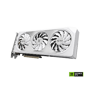 GIGABYTE GeForce RTX 4060 AERO OC 8G Graphics Card, 3X WINDFORCE Fans, 8GB 128-bit GDDR6, GV-N4060AERO OC-8GD Video Card