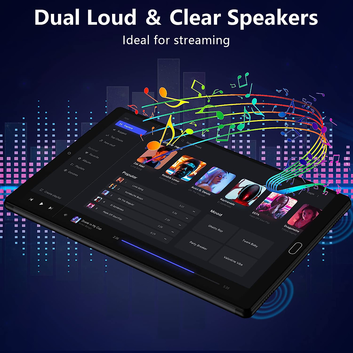 Tablet 10 Inch Android 11 Tablets 64GB Storage, 4GB RAM 128GB Expandable, Google Certified Tablet Support Dual Band WiFi 5+2.4Ghz, IPS HD Screen with 13MP Camera, 6000mAh Battery, Tablet PC-2023