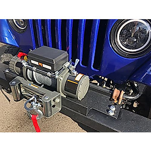 Winch Mounting Plate Compatible with 1987-2006 Jeep Wrangler YJ TJ LJ 4WD 12000 LBS Capacity