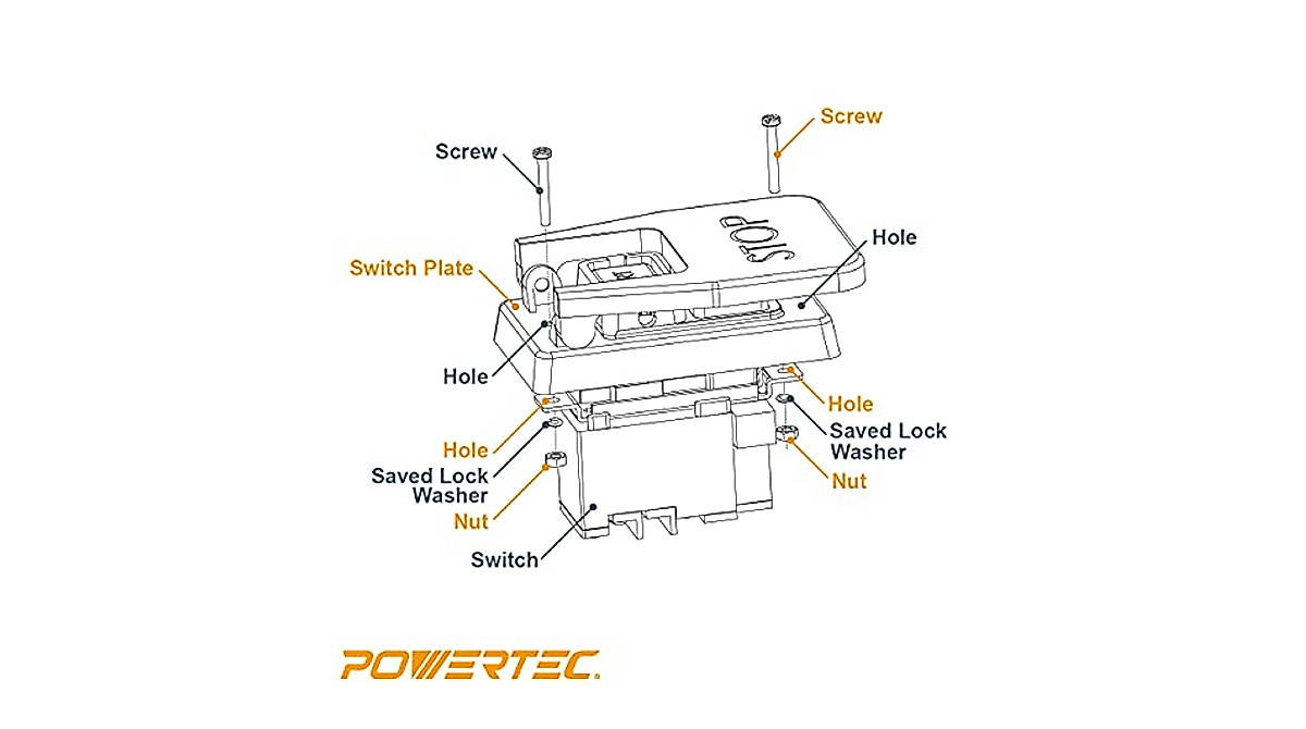 POWERTEC Paddle Switch - Safe Tool Control for Workshops