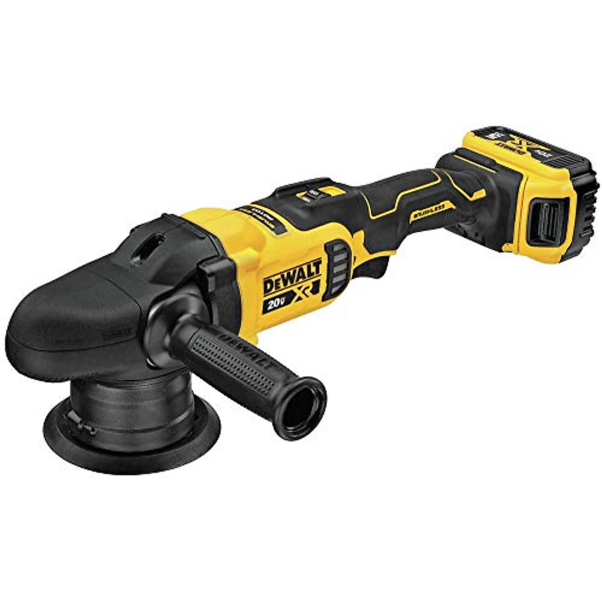 DEWALT 20V MAX* XR Cordless Polisher Kit, Variable-Speed, Random Orbit, 5-Inch (DCM848P2)