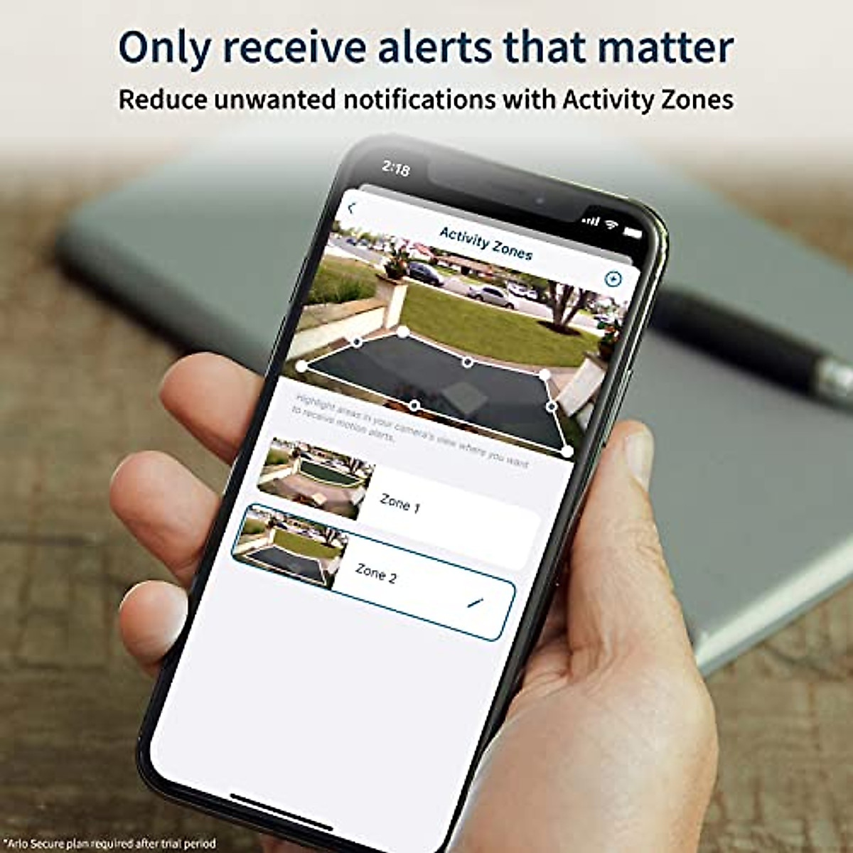 Arlo Pro 4 Spotlight Camera - 3 Pack - Wireless Security, 2K Video & HDR, Color Night Vision, 2 Way Audio, Wire-Free, Direct to WiFi No Hub Needed, Black - VMC4350B