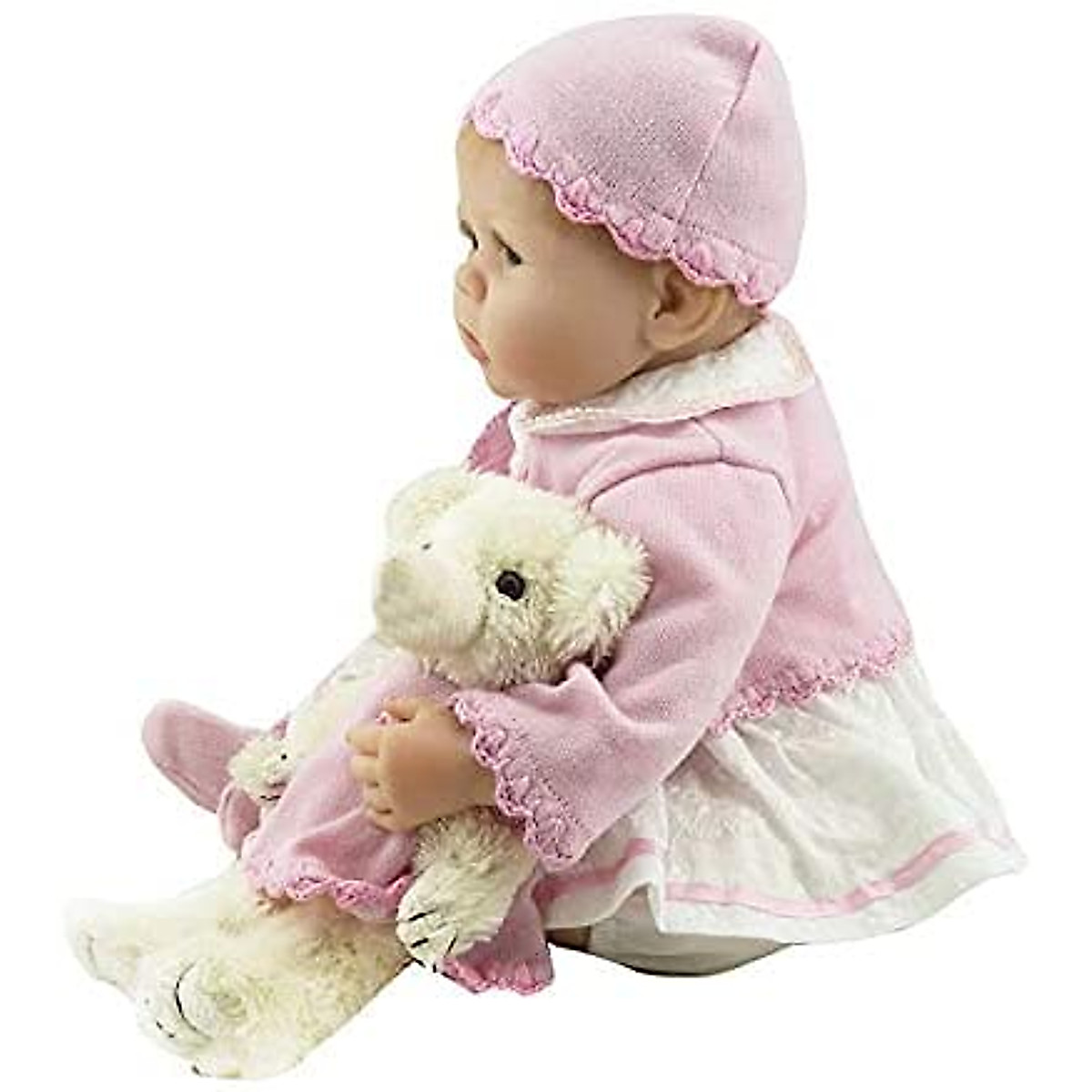 Pinky Reborn 22 Inch 55cm Realistic Reborn Baby Dolls Look Real Girl Soft Silicone Vinyl Reborn Toddler Baby Doll Realistic Real Lifelike Looking Newborn Dolls Baby Girl Toy Best Xmas Gift