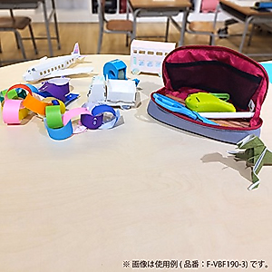 Kokuyo Pen Case, Shellbro, Black x Orange (F-VBF190-1)