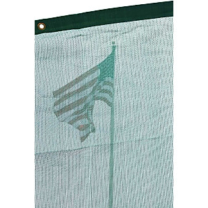 Mytee Products 8' x 10' Green Heavy Duty 6 Oz 70% Shade Mesh Tarps with Grommets ROLL-Off | Sturdy Mesh Tarp Shades for Sun Light Blockage, Green House, Garden, Swimming Pool, Balcony Privacy Mesh