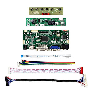 VSDISPLAY HD-MI VGA DVI LCD Controller Board Fit for LM215WF4-TLE9 LM215WF4-TLE7/TLE8 LM215WF3-SLC1/SLC5 LC230EUE-TDA1 LM230WF5-TLD1/TLD2 LM230WF3-SLB2 LM230WF5-TLD5
