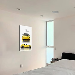 Car Poster Ferrari F40 Supercar Posters Racing Car Canvas Wall Art For Boy's Bedroom SuperCar Wall Decor Frame-style 24x36inch(60x90cm)