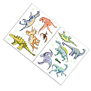 2 Sheets Luminous Cartoon Dinosaur Wall Stickers Room Bedroom Sticker for Home/Wall/Kitchen/Room Decor