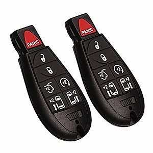 Keyless Entry Remote Control Key Fob FOBIK Replacement Fits for Dodge Grand Caravan 2008-2020 Chrysler Town Country Volkswagen Routan IYZ-C01C M3N5WY783X 56046709