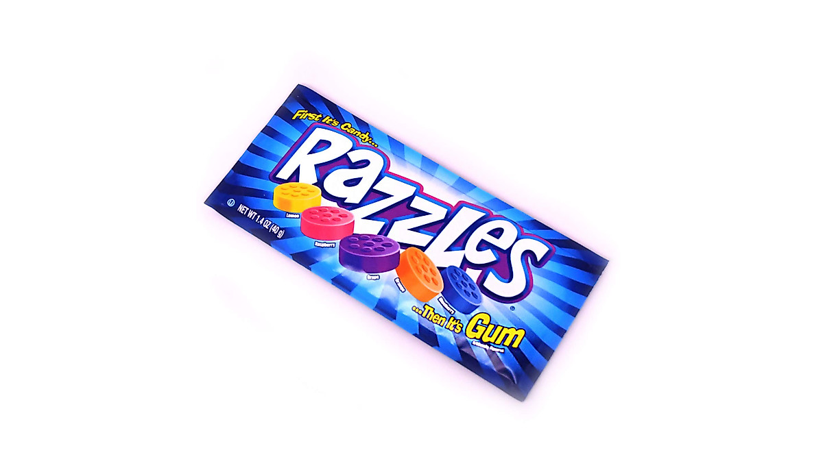 Delicious Razzles Candy & Gum – 24 Bags