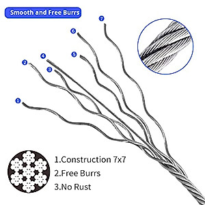 32'' Safety Cables 10 Pack, Czgor Stainless Steel Safety Cables with Carabiner Lock lighting Fall Prevention Security Cable Safety Rope for DJ Stage Lighting Bicycle Luggage Lock 110lb Load Capacity