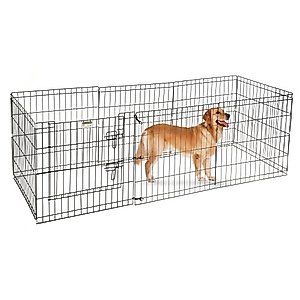 Pet Trex 24" Exercise Playpen for Dogs Eight 24" x 24" High Panels with Gate