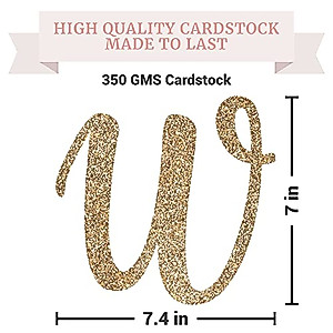 Pre-Strung Welcome Baby Banner - NO DIY - Gold Glitter Baby Shower Gender Reveal Party Banner in Script - Pre-Strung Garland on 6 ft Strand - Neutral Party Decorations & Decor. Did we mention no DIY?