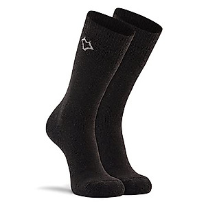 Fox River Wick Dry Tramper Medium-Weight Outdoor Crew Socks, Black, Large