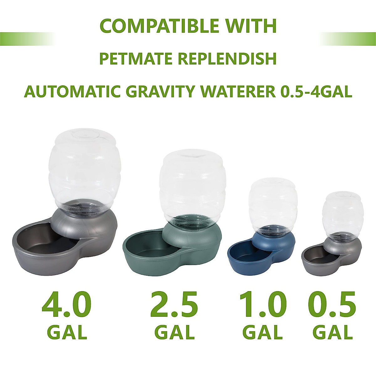 TOGGATH Pet Water Fountain Charcoal Replacement Filters Compatible with Petmate Replendish Mason Gravity Waterers, Automatic Water Dispenser for Dog Cat Water Bowl Filters(6 Pack)