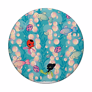Miraculous Ladybug Aqua Summer Swim with the Kwamis PopSockets Swappable PopGrip