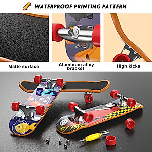 TIME4DEALS 4 PCS Finger Toys Professional Finger Boards Mini Skateboard Fingerboards for Creative Fingertips Movement, Skateboard Educational Toys Party Favors Novelty Toys for Kids Boys Girls Gifts