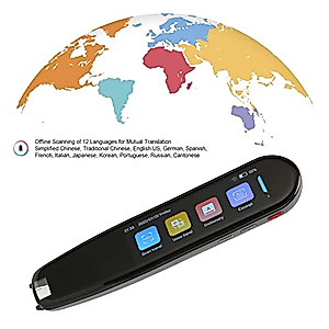 2022 Upgraded Scan Translation Pen, S3 Pro OCR Digital Reader Pen Voice Translator Device, for Meetings Travel Learning, Dictionary Pen, Book Reader, Exam Reading Pen for Students