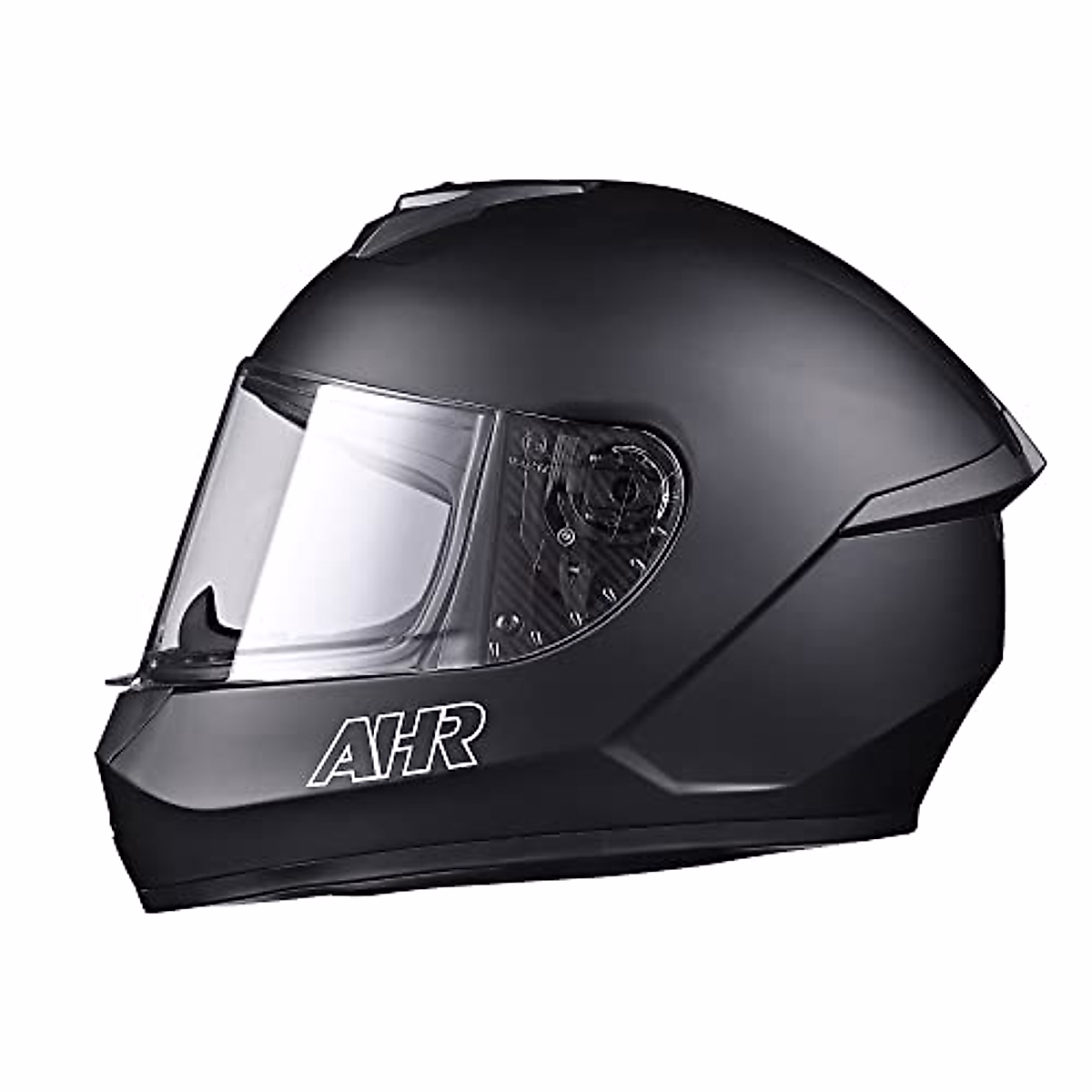 AHR Full Face Motorcycle Helmet Lightweight Street Bike Helmet with Storage Bag Great Ventilation & Streamlined Design for Touring Racing, Run-F3 DOT Approved (Matte Black, XX-Large)