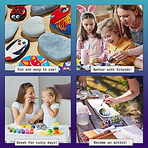 Koltose by Mash Rock Painting Kit for Kids - Extra-Large Arts and Crafts Kit for Kids, Indoor and Outdoor Activities Set for Kids Ages 4 – 16