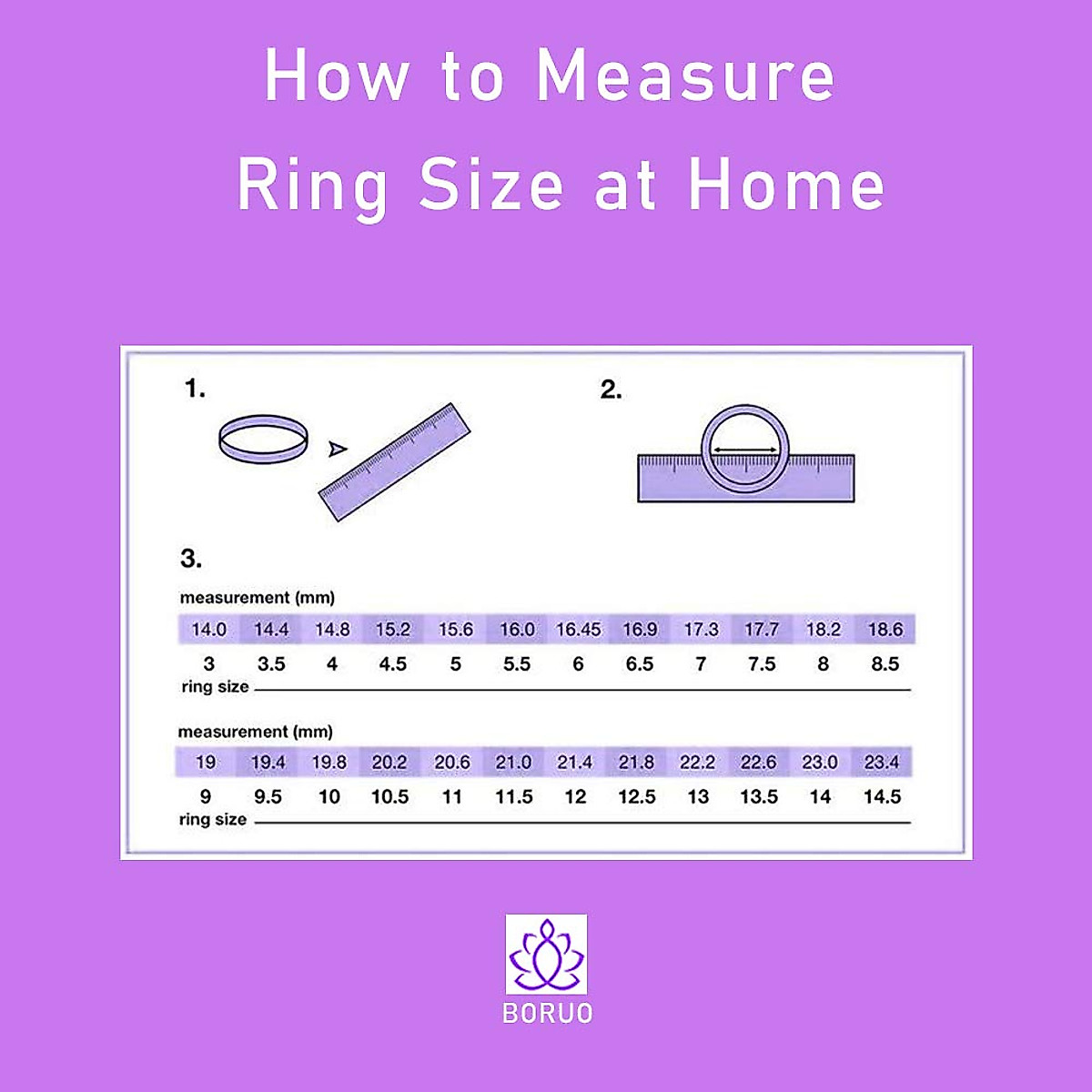 BORUO 925 Sterling Silver Ring, Twisted Infinity Karma Ring with Cubic Zirconia CZ Size 9