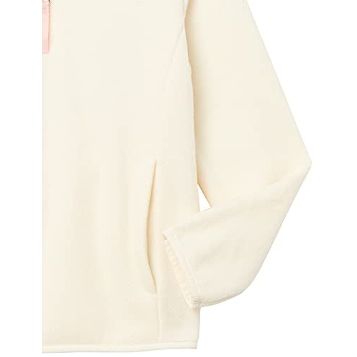 Amazon Essentials Toddler Girls' Quarter-Zip Polar Fleece Jacket, Ivory, 2T