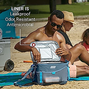 Coleman SPORTFLEX Soft Cooler with 4way Stretch Mesh Pockets, Expandable Active Stretch Side Pockets, Cooler Bag, Soft Sided Cooler, Insulated Lunch Bag, Camping Cooler