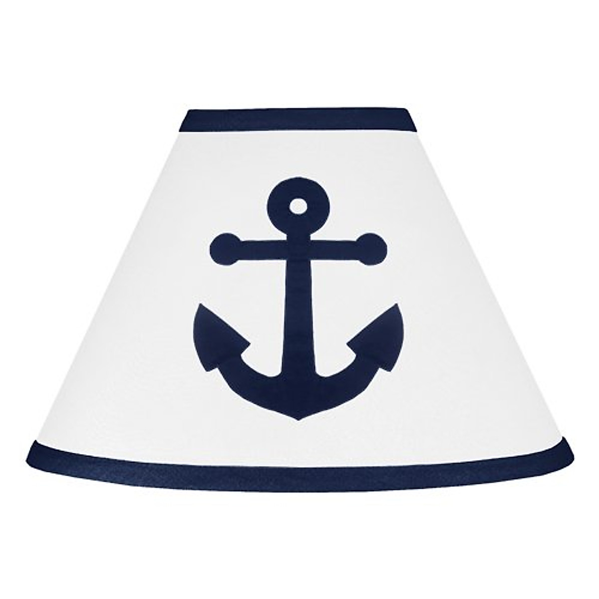 Anchors Away Nautical Navy Blue and White Baby and Childrens Lamp Shade