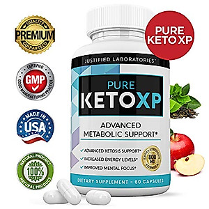 Pure Keto Xp Pills Advanced BHB Ketogenic Supplement Exogenous Ketones Ketosis for Men Women 60 Capsules 3 Bottles