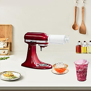 VTVTKK Shave Ice Attachment for Kitchenaid，Shaved Ice Attachment for Kitchenaid Mixer，Ice Shaver,Shave Ice Attachment,Ice Shaver Attachment,Snow Cone Attachment/Maker, Machine/Mixer Not Included