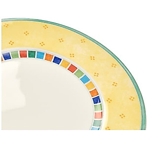 Villeroy & Boch Twist Alea Limone Salad Plate, 8.25 in, White/Yellow