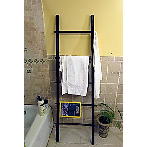 MGP Bamboo Ladder Rack 5' Black Stain Finished