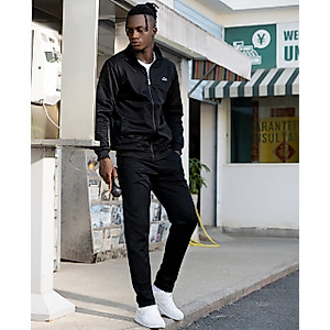 MANTORS Men's 2 Piece Tracksuit Full Zip Running Jogging Sports Sweatsuits 03DARKGray-2XL