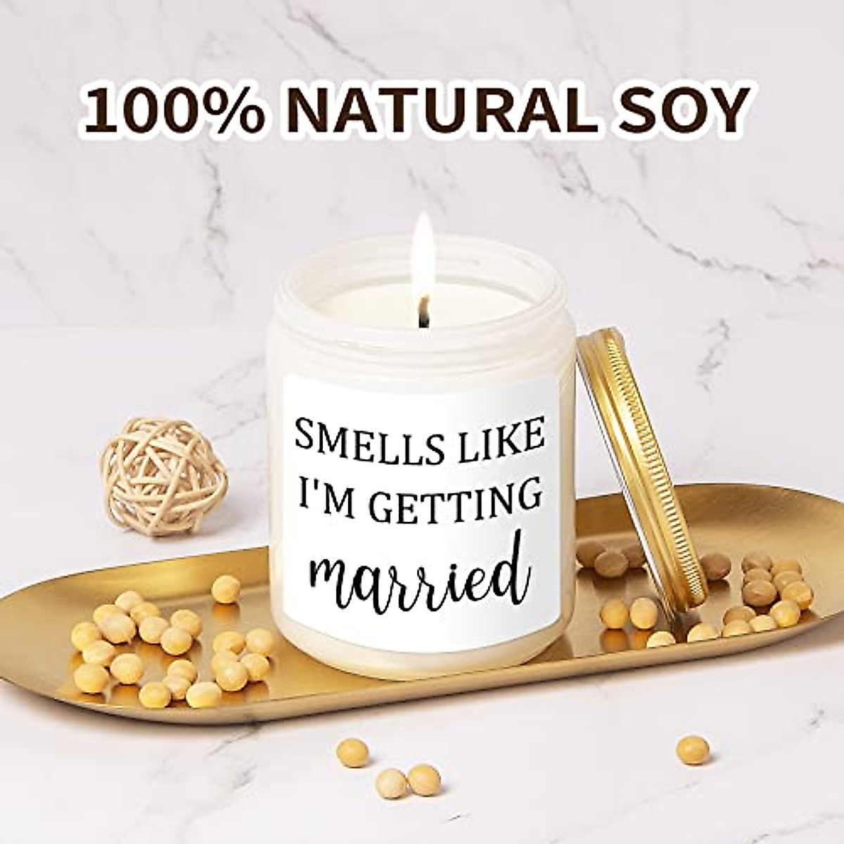 Smells Like I'm Getting Married, Engagement Gifts, Wedding Gifts, Newly Engaged Gifts, Brides Gifts, Bridesmaid Gifts, Bride to Be Gift, Gifts for Bride, Couples - 7oz Lavander Scented Candles