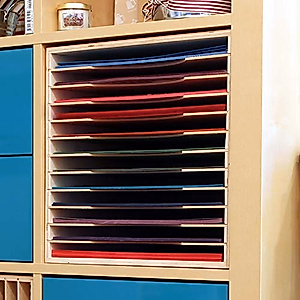 Stamp-n-Storage Paper Holder for 12"x12" Paper - 12 Slot (fits IKEA Kallax Shelf)